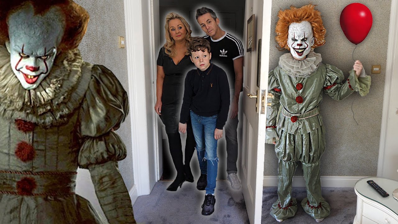 It creepy clown prank shocks the entire family