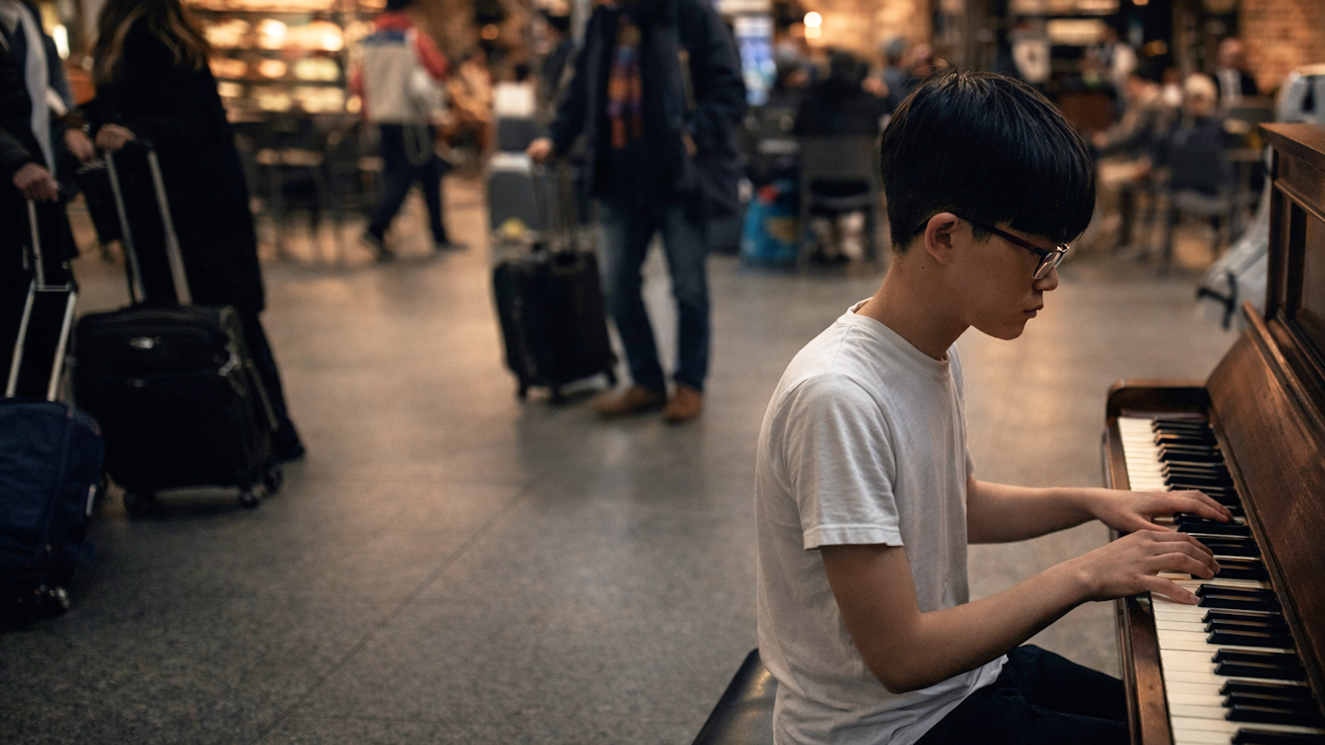 Faded by Alan Walker played on a public piano