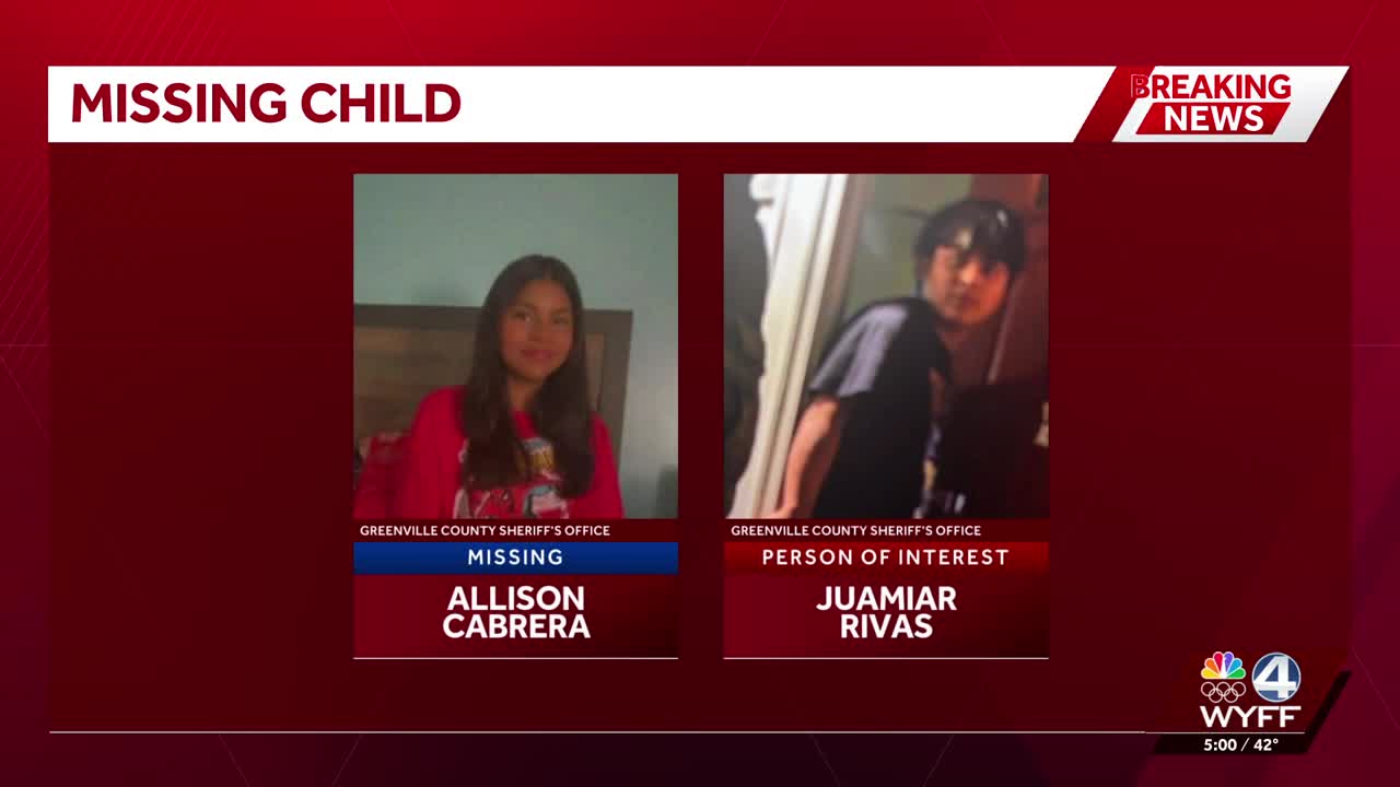Missing child believed to be with 19-year-old boyfriend