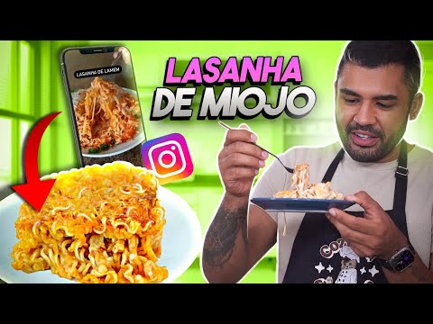 LASANHA DE MIOJO NO MICROONDAS! ACREDITE , FICA BOM!