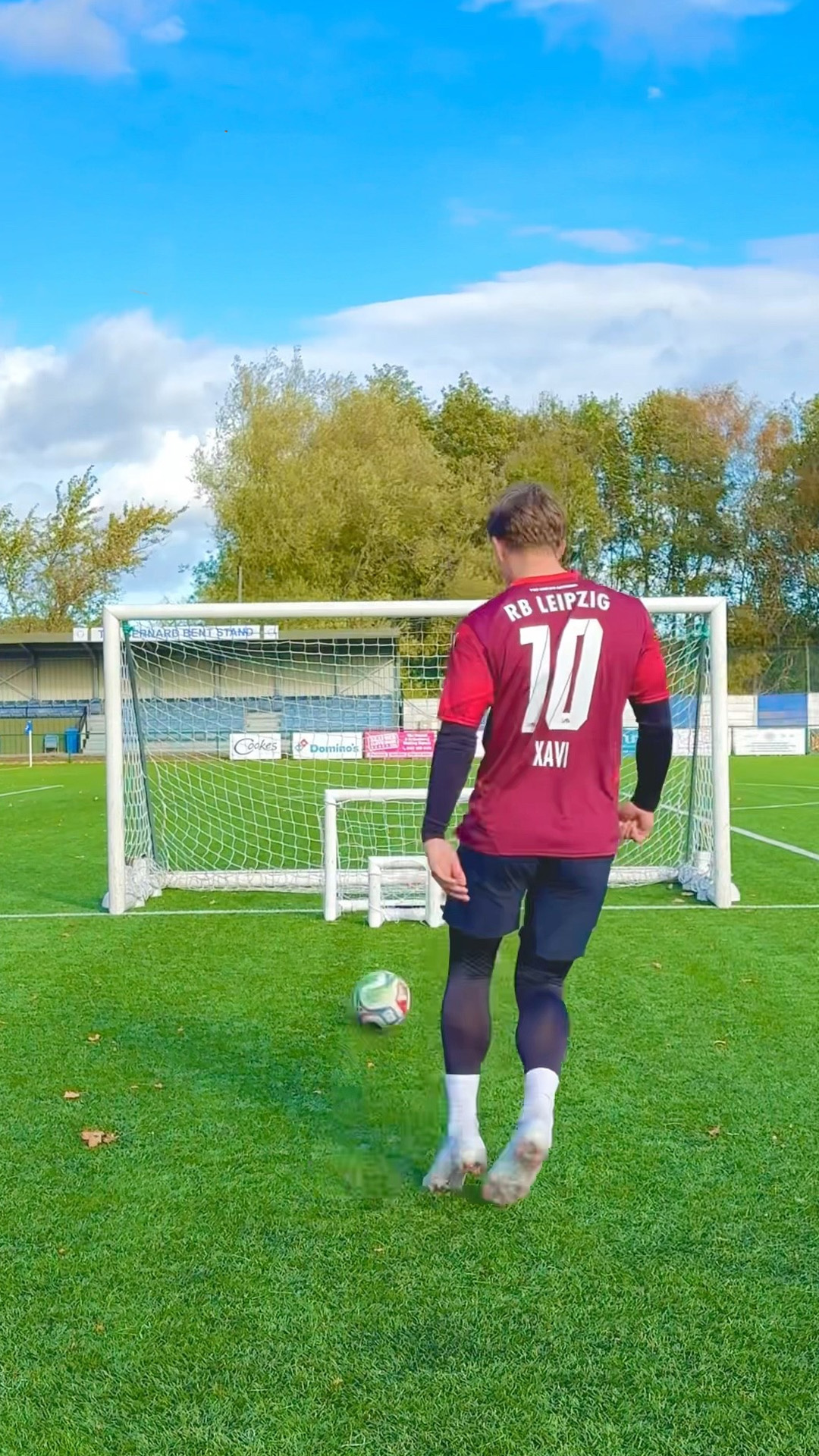 Football shot challenge from easy to impossible