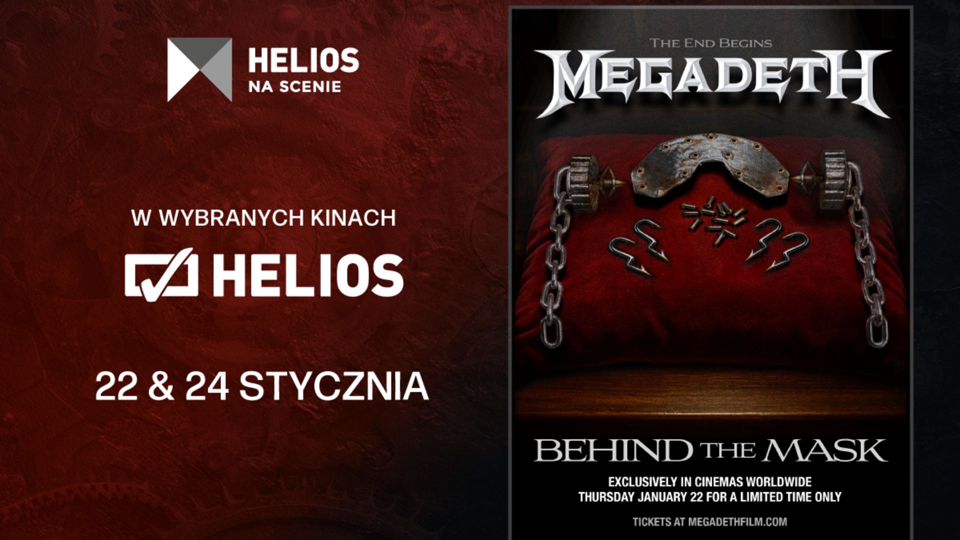 Megadeth: Behind the mask. Filmowe święto metalu w kinach Helios!