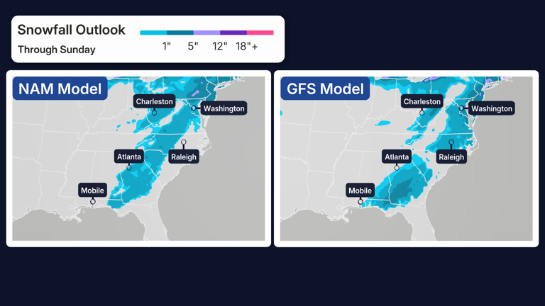 Winter weather advisories reach northern Florida, storm bringing flakes ...