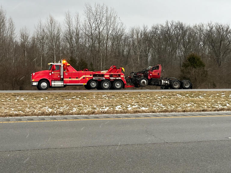 Three injured in Clark County crash with milk tanker truck
