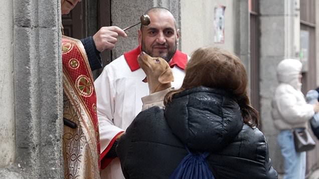 The goodest of boys (and girls) line up for annual blessing in Madrid