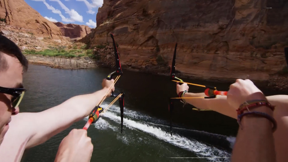 Epic bow and arrow trick shots