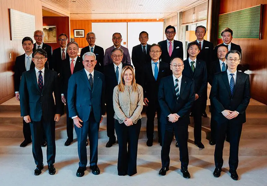 Meloni incontra i vertici delle principali aziende giapponesi