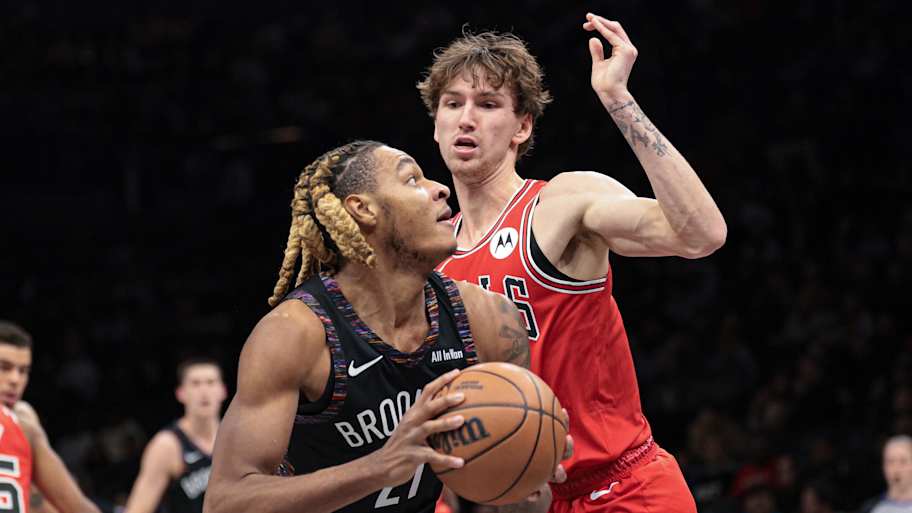 Nets hold off Bulls' late surge to snap five-game losing streak