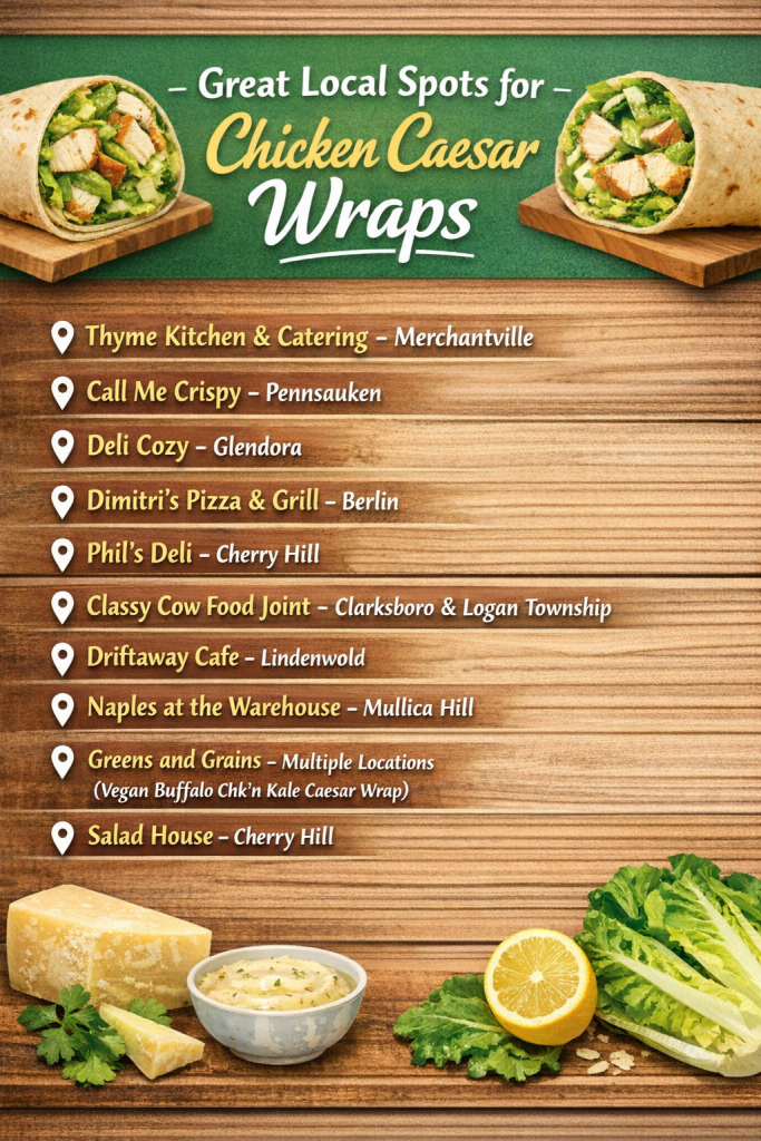 The rise of chicken Caesar wraps in South Jersey and where to get them