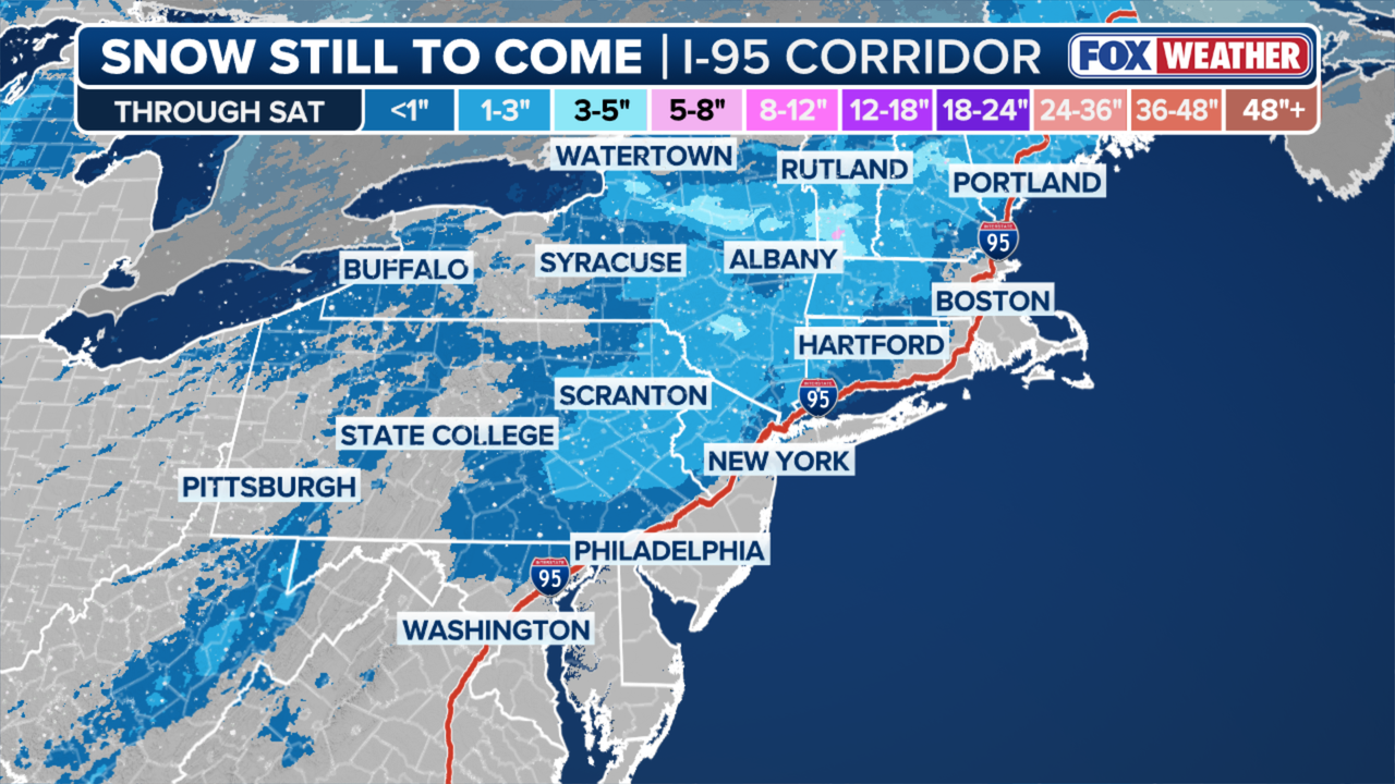 Snow in parts of New Jersey, Pennsylvania: Here’s how much could fall