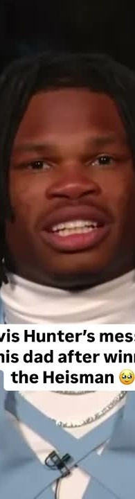 Travis Hunter's emotional tribute to his dad after Heisman win