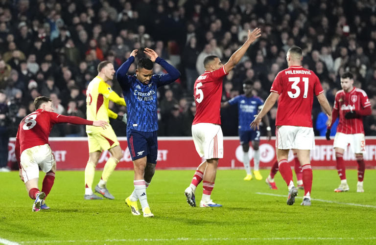 Arsenal miss chance to pull further clear at top as stubborn Forest ...