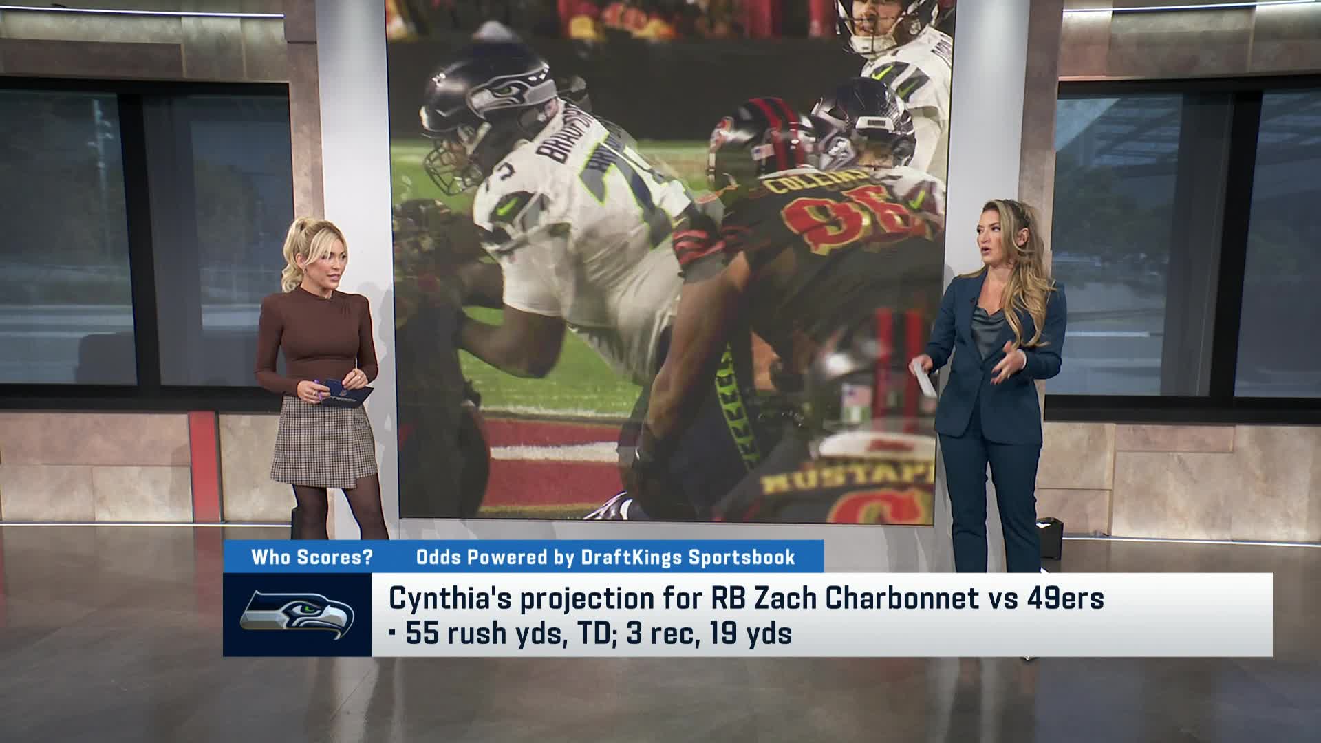 Cynthia Frelund on who scores in divisional round 'NFL GameDay Morning'