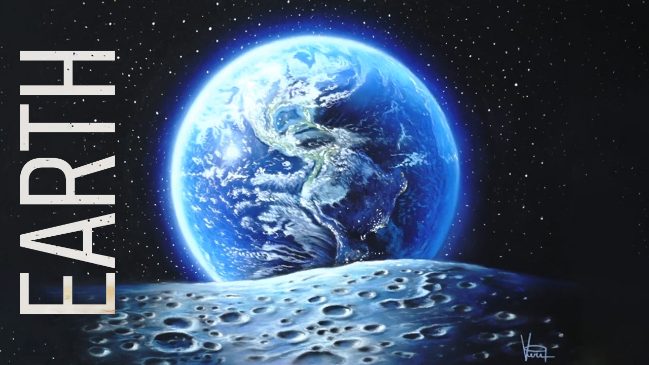 Earth artwork tutorial charcoal and soft pastels with atmosphere