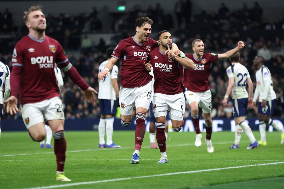 Premier League round-up as Tottenham lose to West Ham, Liverpool draw ...