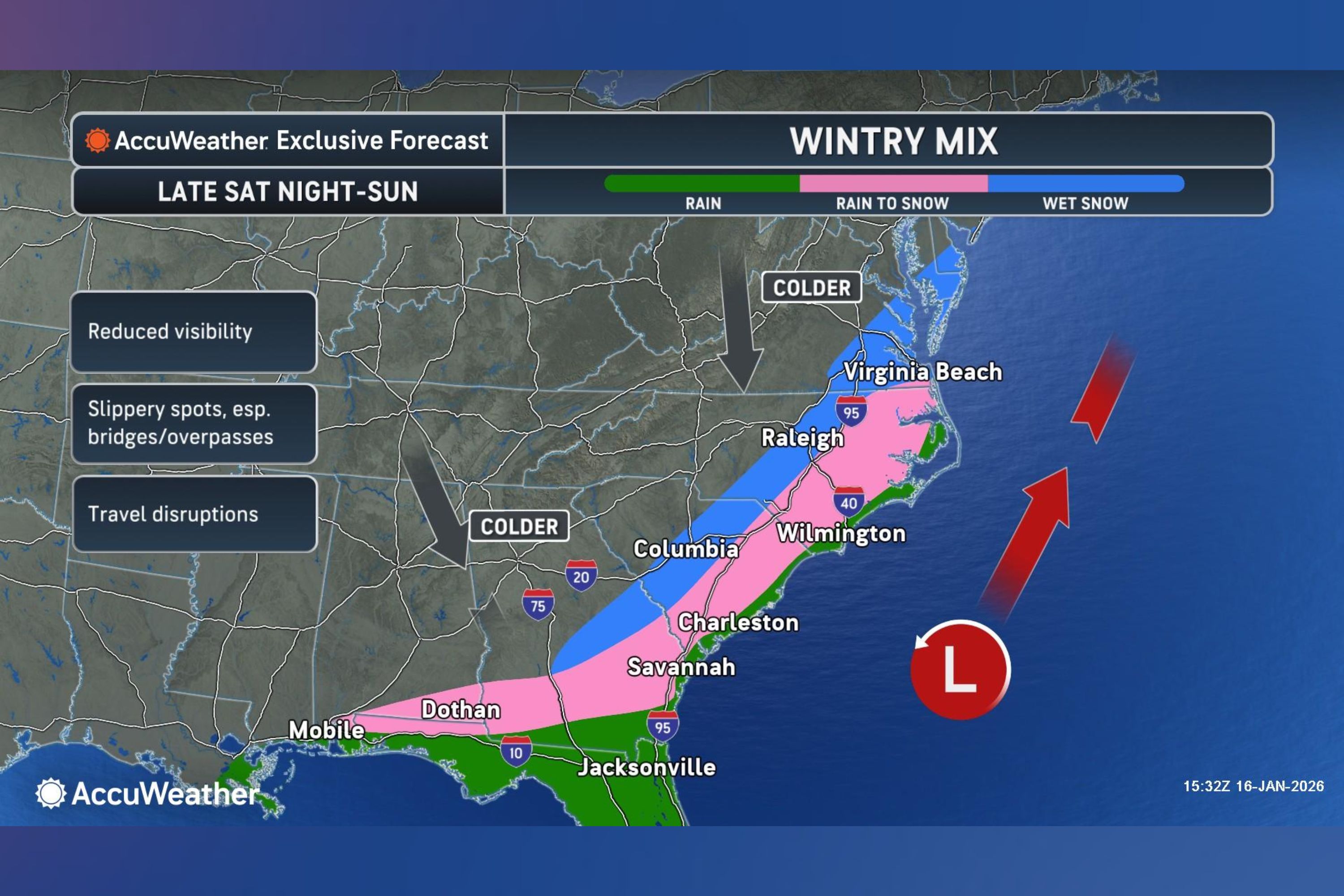 Map shows states facing snow amid winter storm as travel warning issued