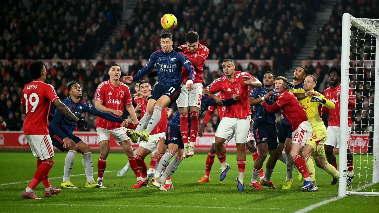 Nottingham Forest 0-0 Arsenal: Title-chasers miss chances, held - as it ...