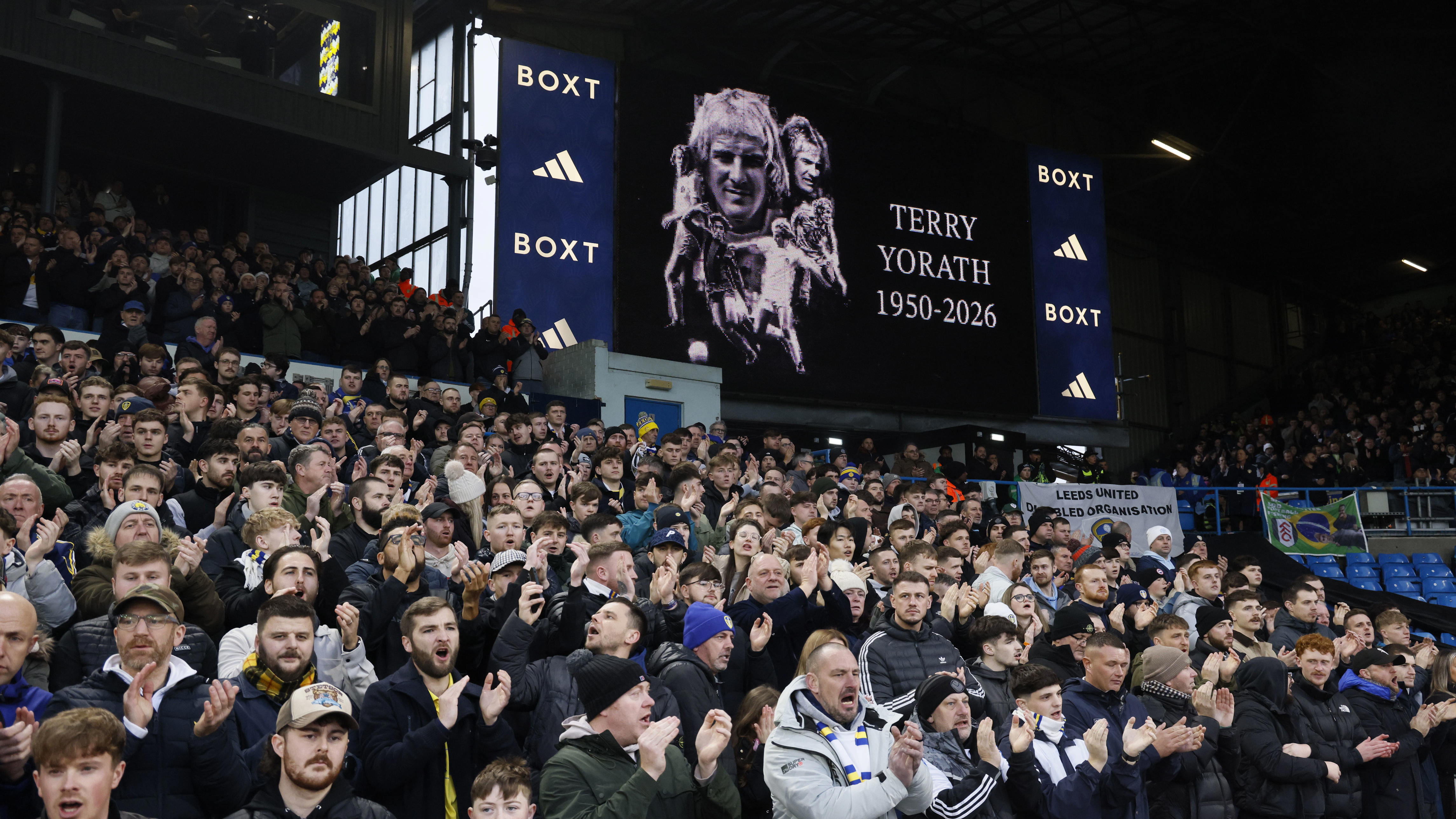 Gabby Logan at Elland Road to see Leeds pay tribute to father Terry Yorath