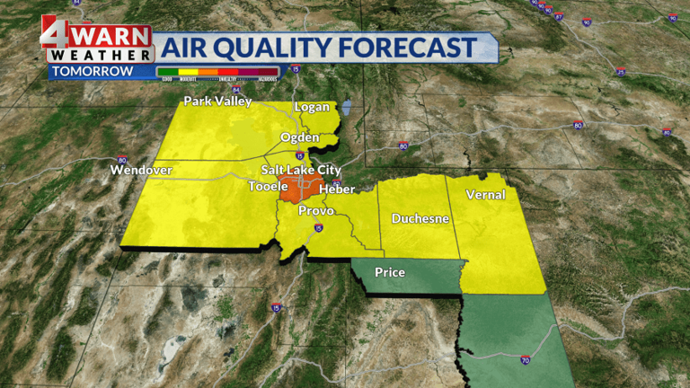 Hazy sunshine along the Wasatch Front with above-average warmth statewide