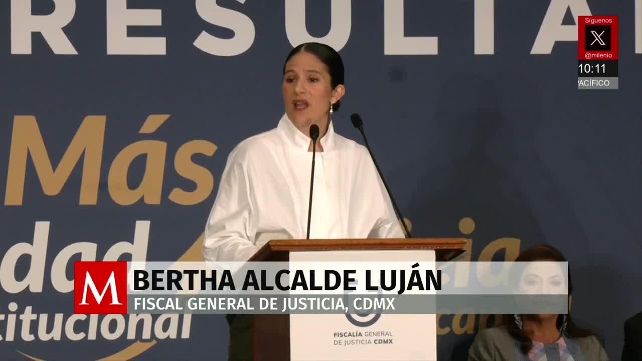 Bertha Alcalde rinde su primer informe como fiscal general de la CDMX