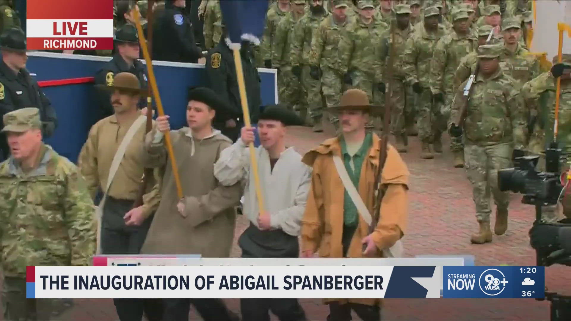 Watch live: Inaugural parade kicks off after Spanberger swearing-in