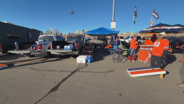 Denver fans rally at Empower Field tailgate ahead of Broncos playoff ...