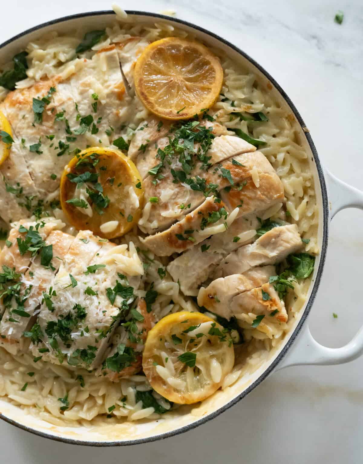 One pan chicken orzo: Cook at home January