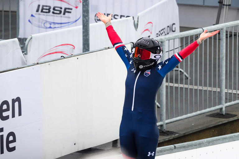 US driver Kaillie Humphries Armbruster wins World Cup monobob race ...