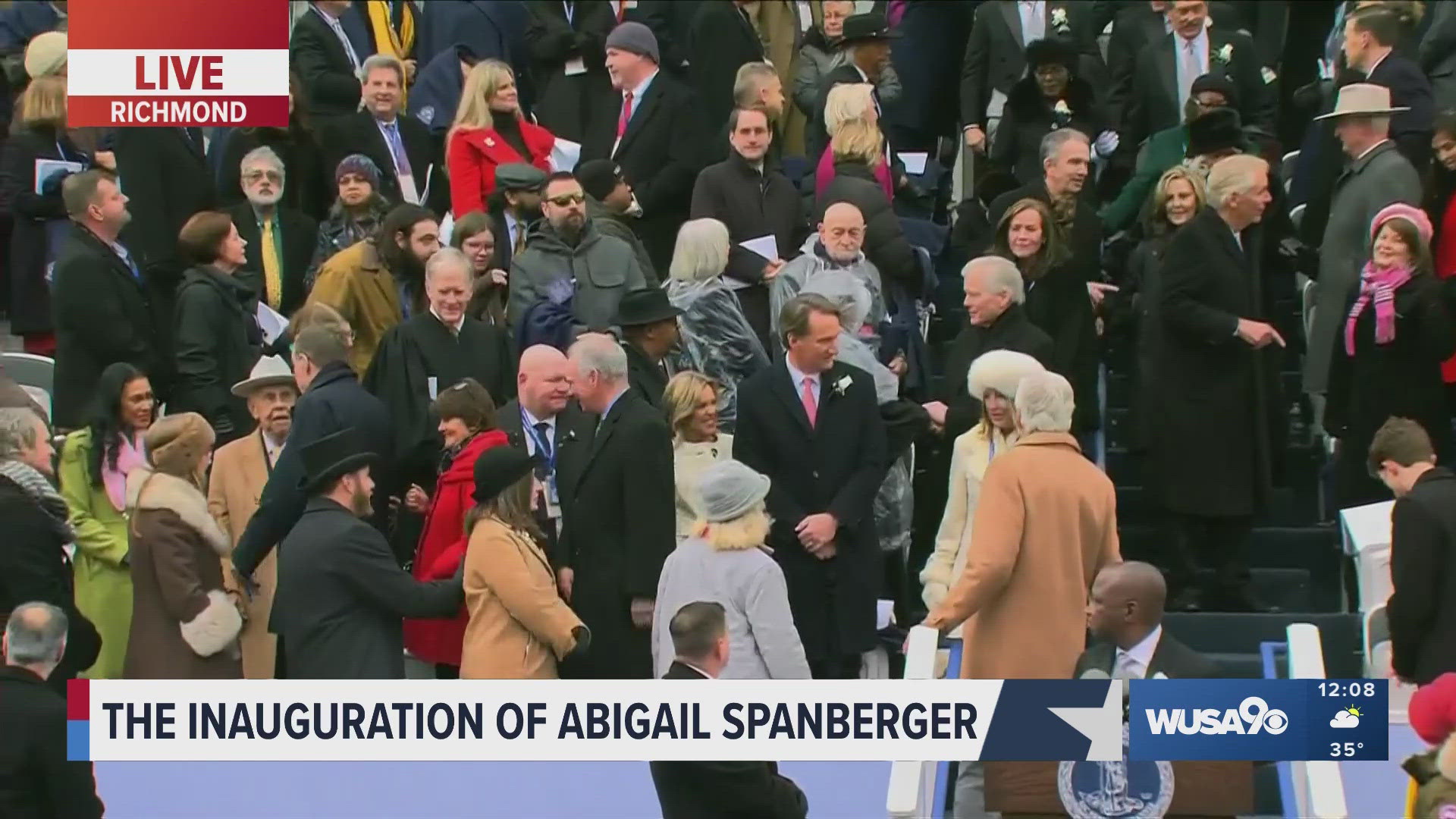 Virginia’s living former governors in one place at Spanberger's ...