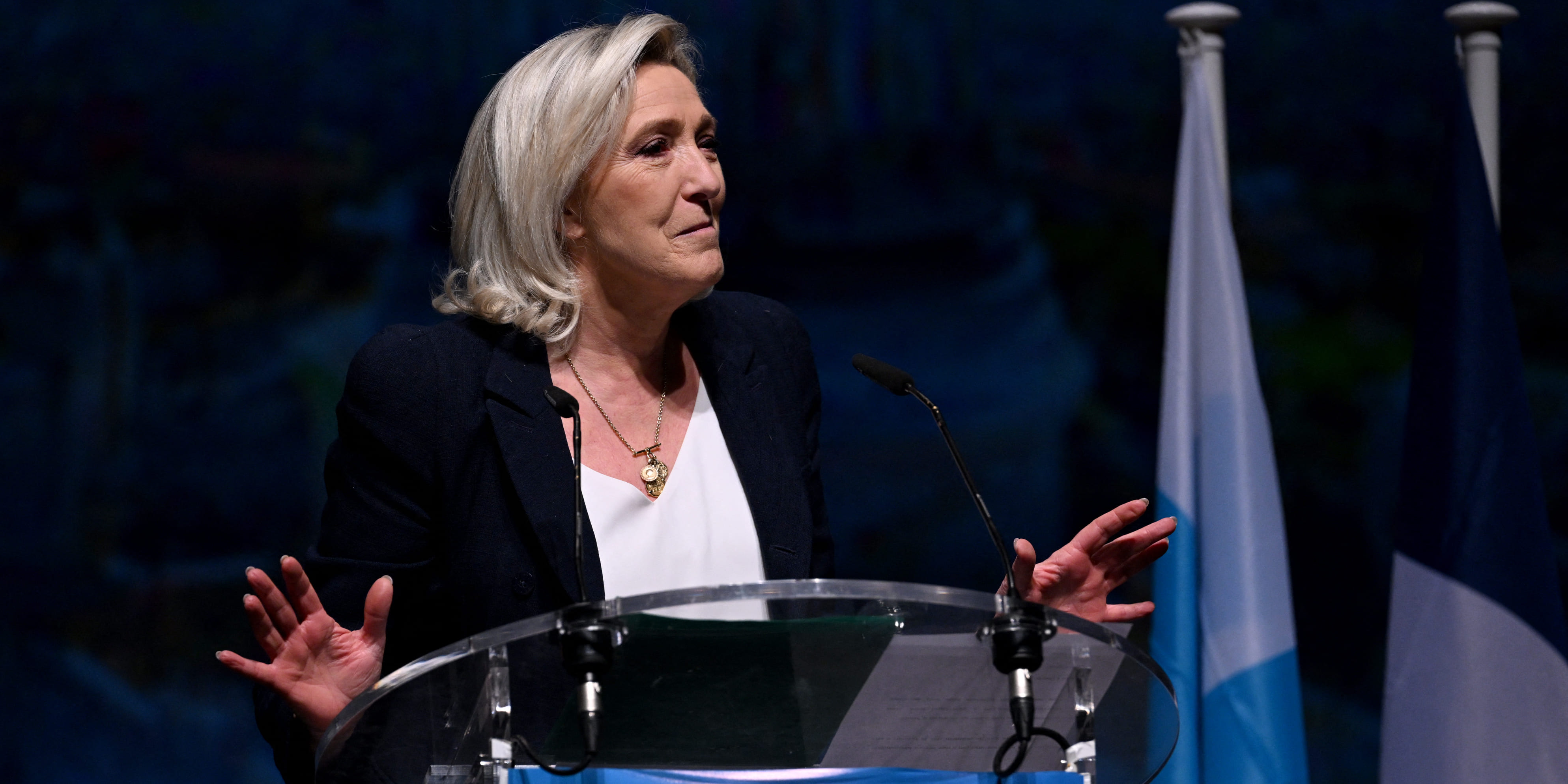 «Calimero Lecornu» : à Marseille, Marine Le Pen fustige l'allocutation ...