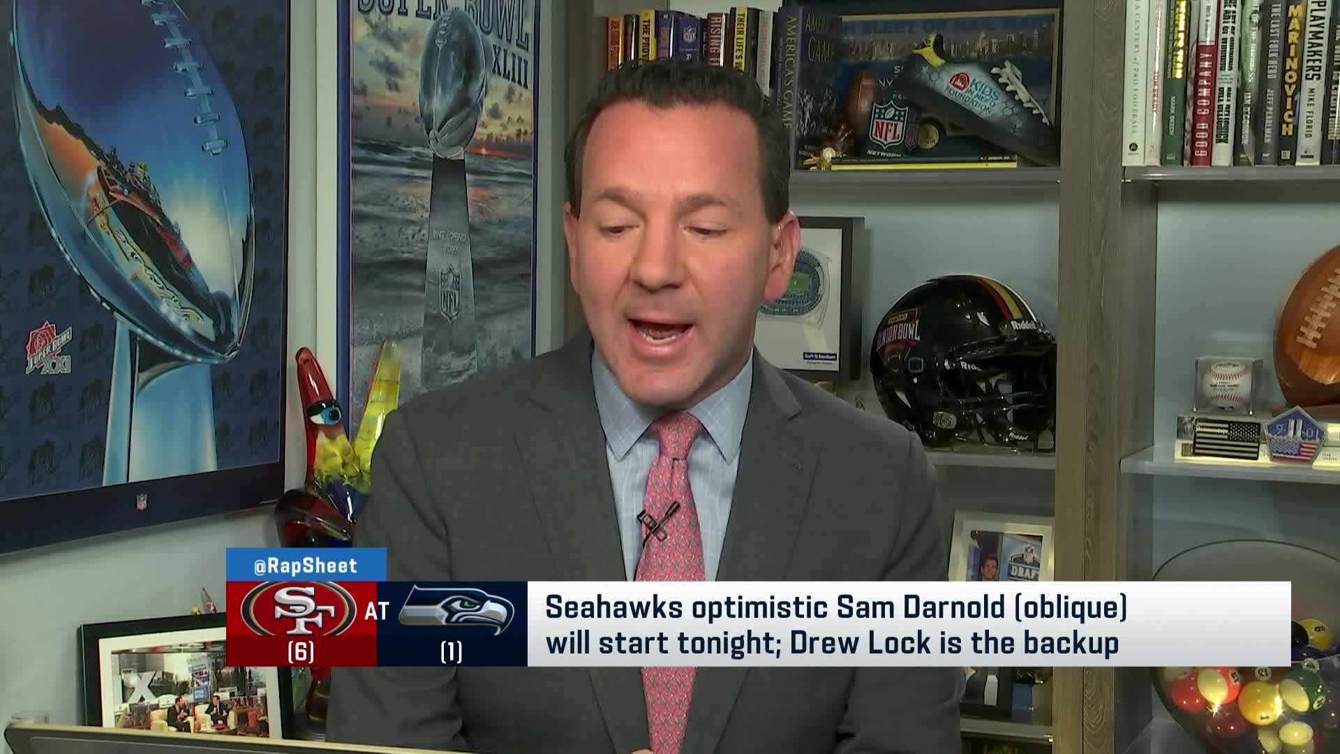 Rapoport: Seahawks believe Sam Darnold will play vs. 49ers 'NFL GameDay ...