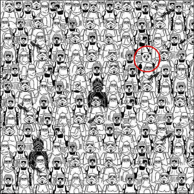 Test your visual acuity in 22 seconds! Can you spot the hidden panda in ...
