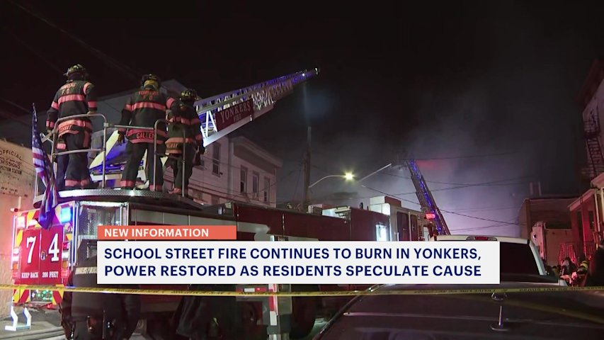 Yonkers fire destroys buildings as fire crews douse hot spots