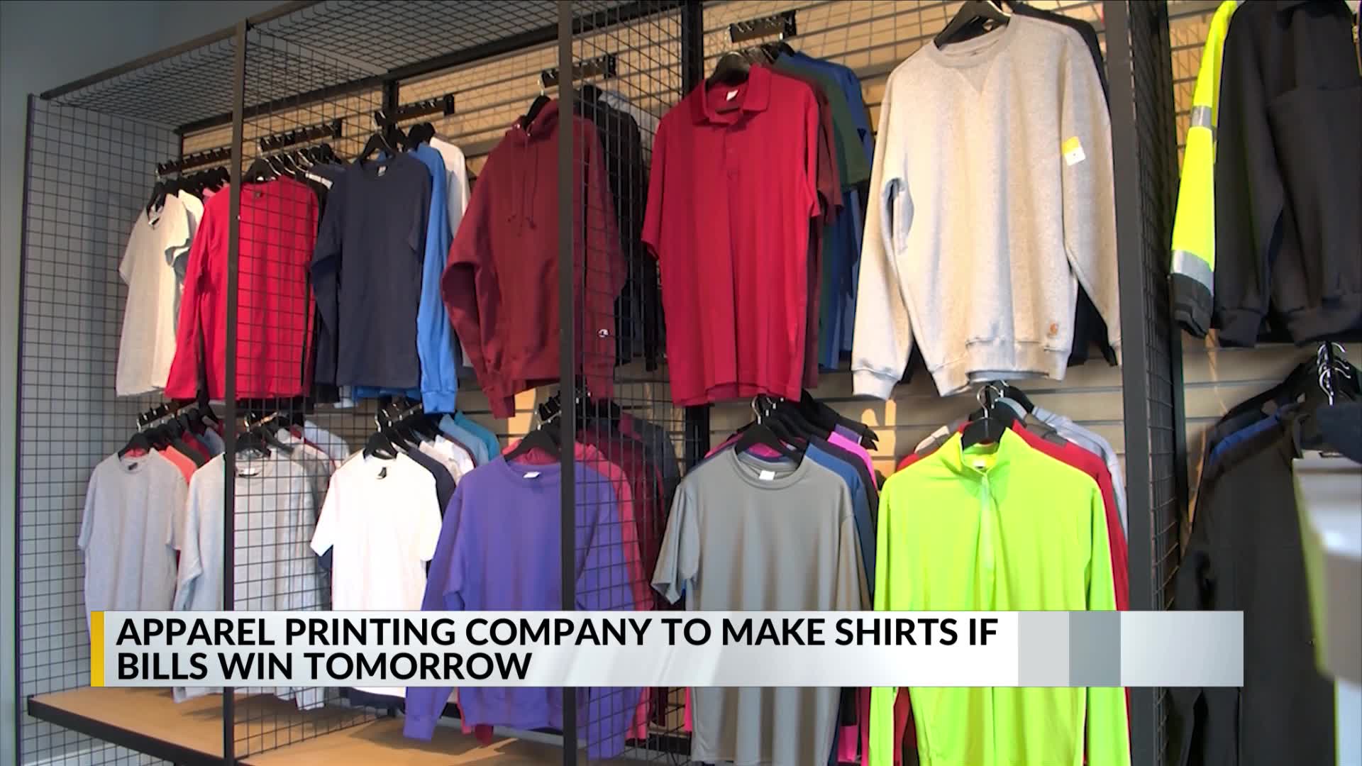 Local printing companies make Bills shirts ahead of divisional game
