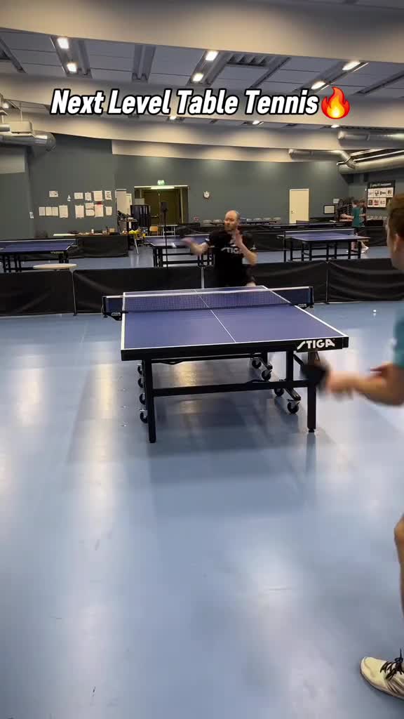Intense rally shows next level table tennis skills