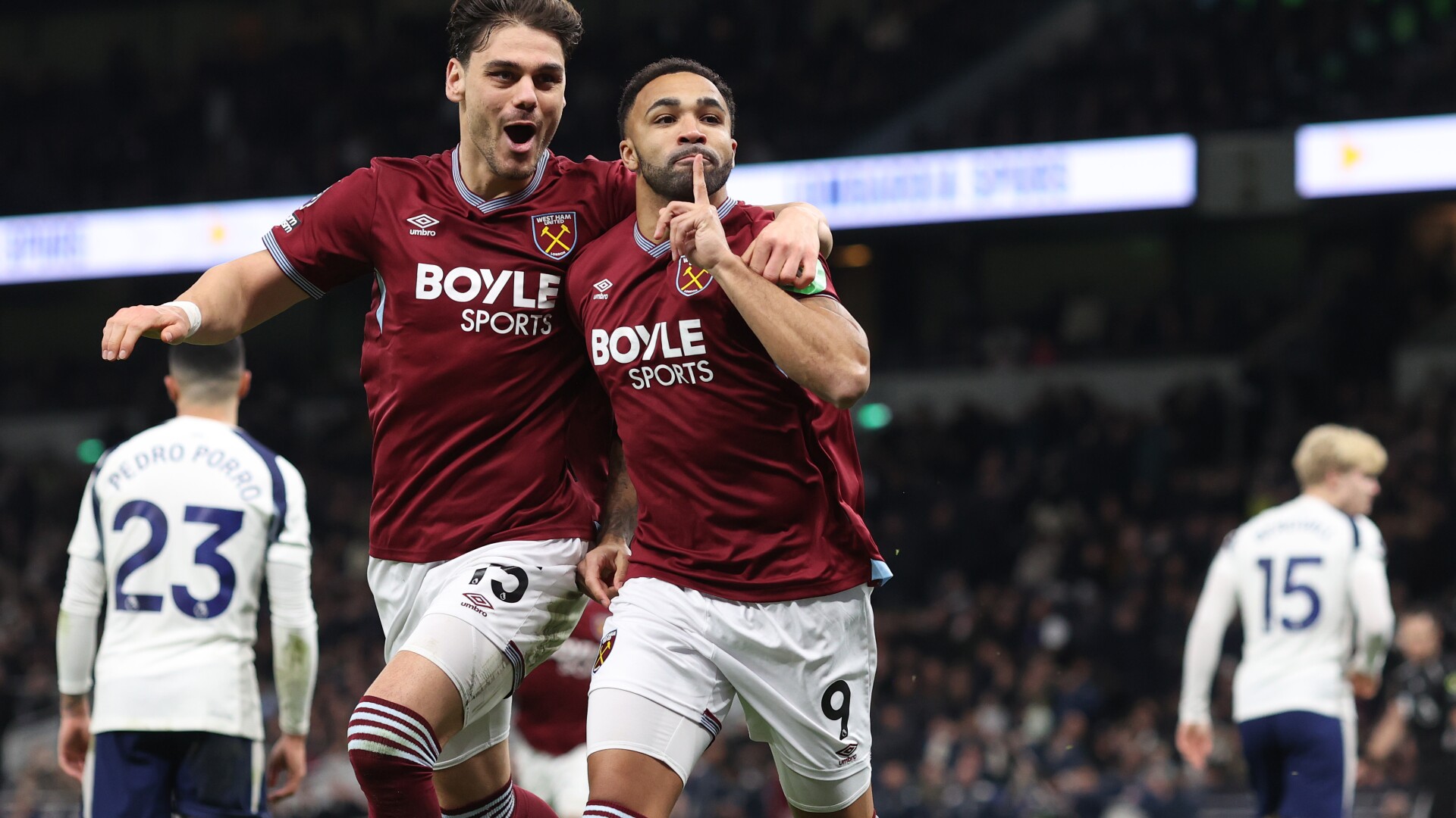 Tottenham Hotspur 1-2 West Ham: Wilson gives Hammers hope with stoppage ...