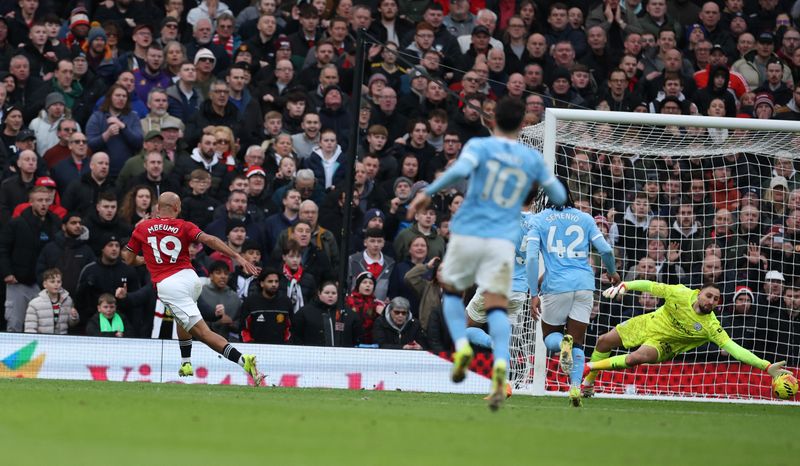 Soccer - Man Utd sweep past Man City as Carrick enjoys perfect start