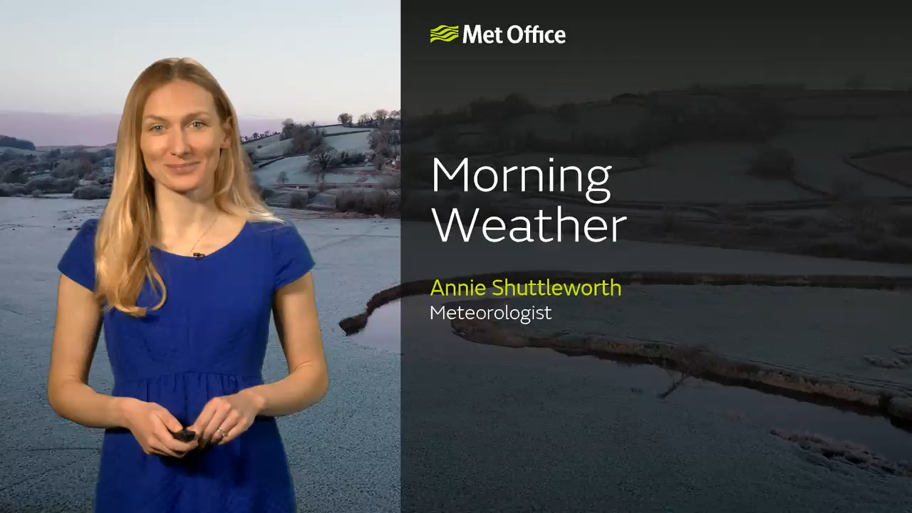 Met Office Saturday morning weather forecast 03/01/2026