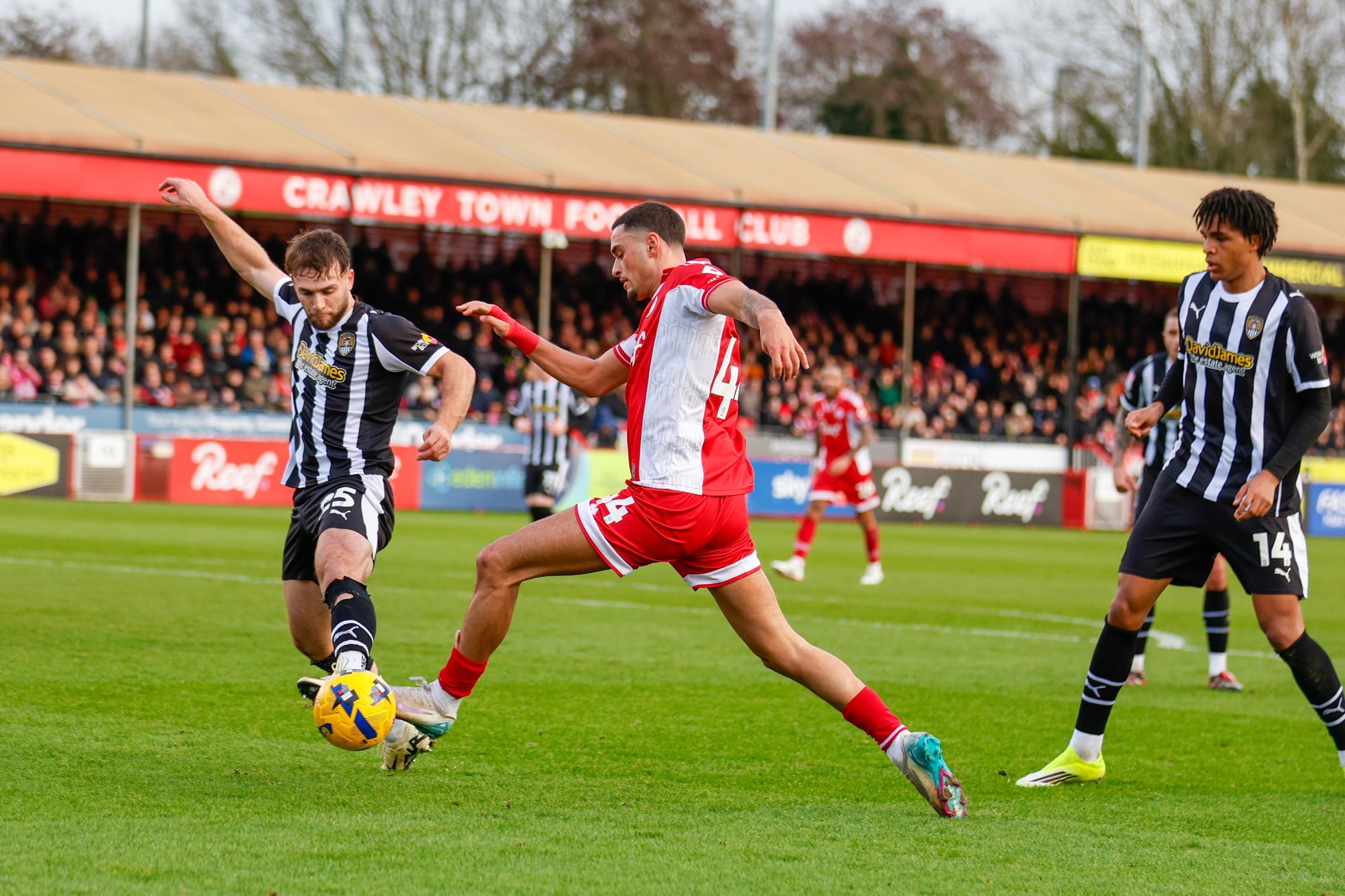 Crawley Town 1, Notts County 2: Returning forward shown red as new-look ...