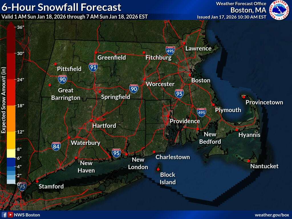 Mass. weather: 5 maps to track weekend snow
