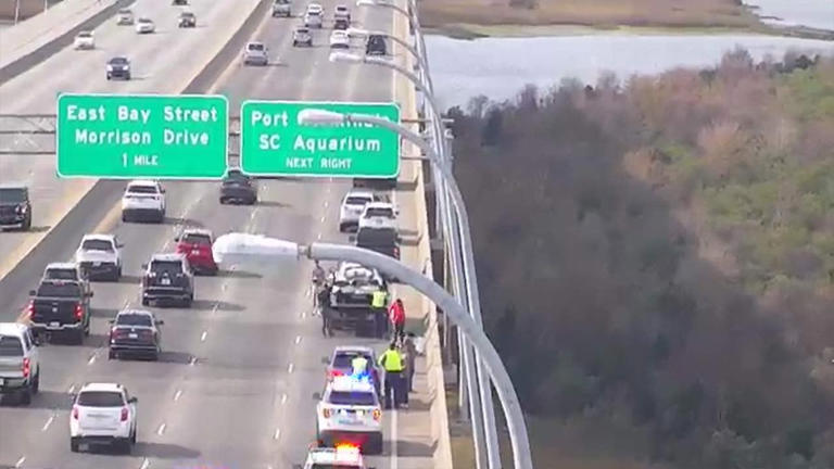 All lanes open on Ravenel Bridge following crash