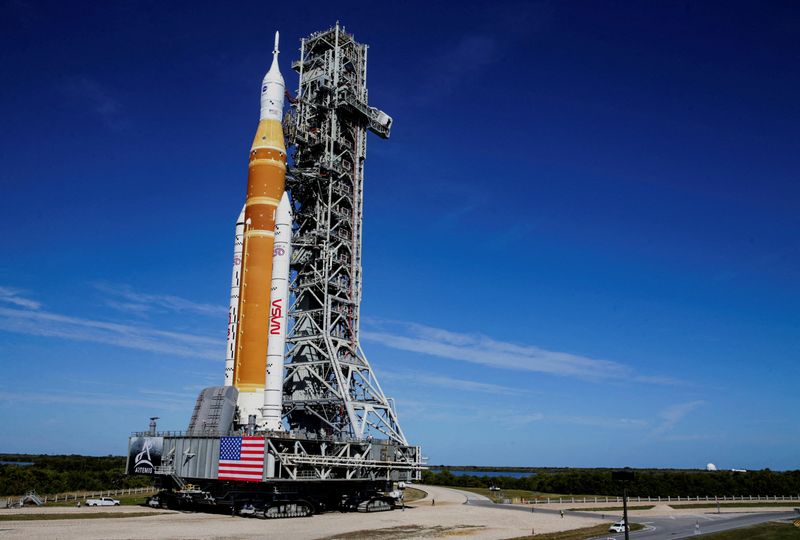 NASA rolls giant SLS rocket to launchpad for second Artemis moon mission