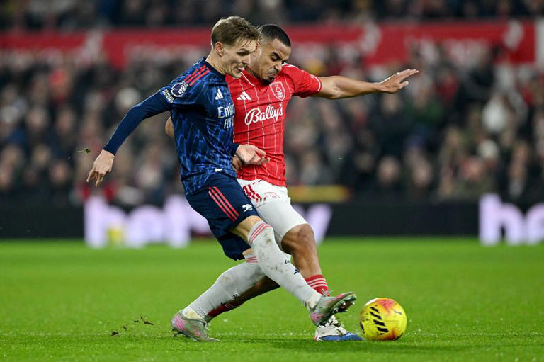 Arsenal player ratings vs Nottingham Forest: Martin Odegaard woeful as ...