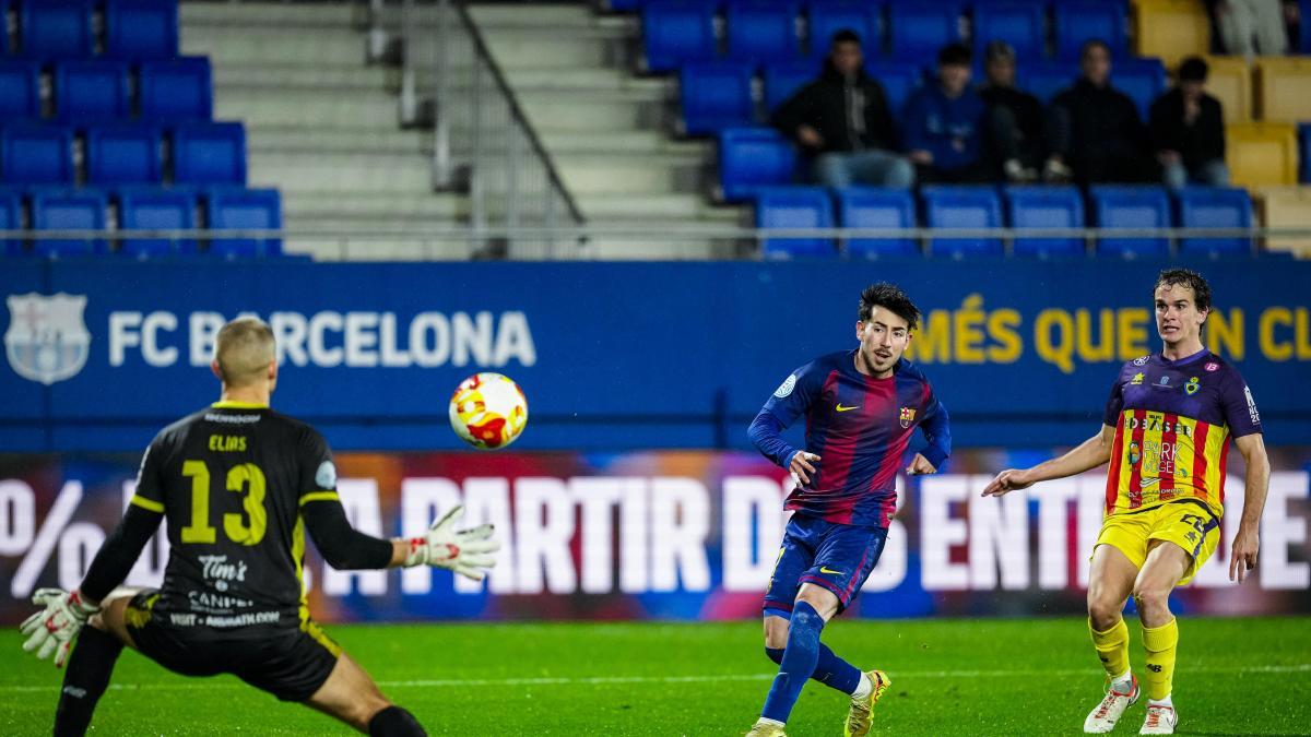 4-0: El Barça Atlètic somete al Andratx y vuelve a mirar hacia arriba