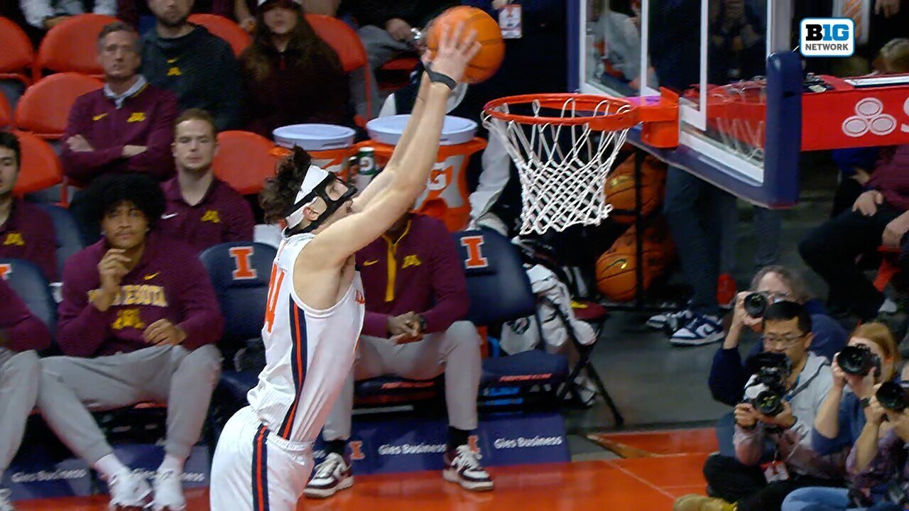 Zvonimir Ivisic throws down dunk to trim Illinois’ deficit against ...