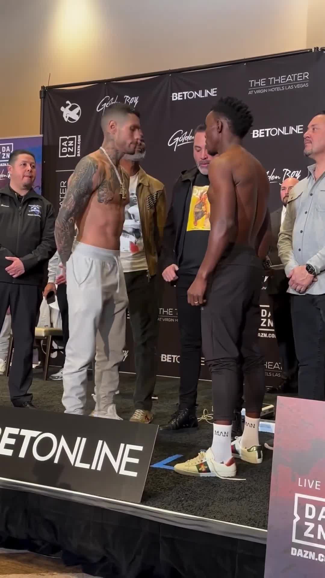 Arnold Barboza Jr. vs. Xolisani Ndongeni face off