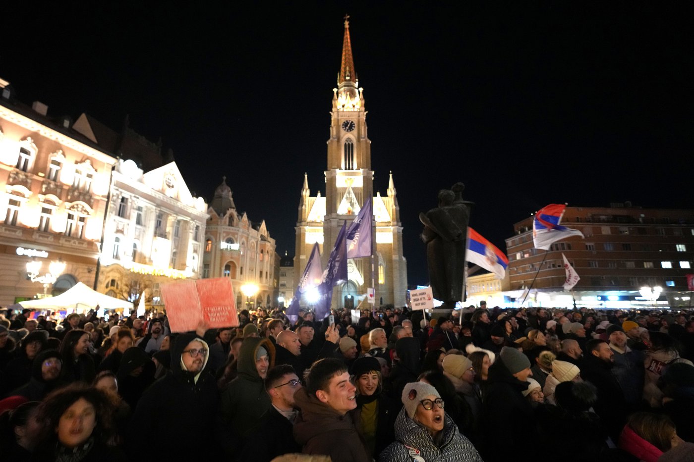 Thousands rally in Serbia as students vow to continue fight against ...