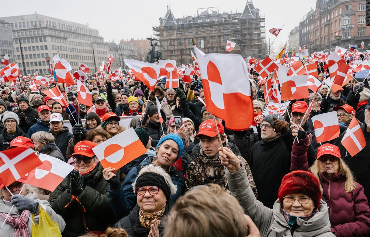 Groenland : Avec leur casquette « Make America Go Away », les ...