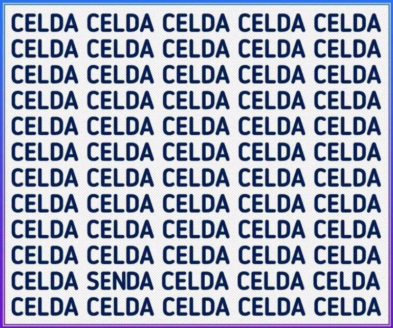 Si hallas la palabra diferente en el acertijo visual de la palabra ...