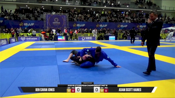 Adam Scott Haines vs Ben Cavan Jones 2026 European Jiu-Jitsu IBJJF ...